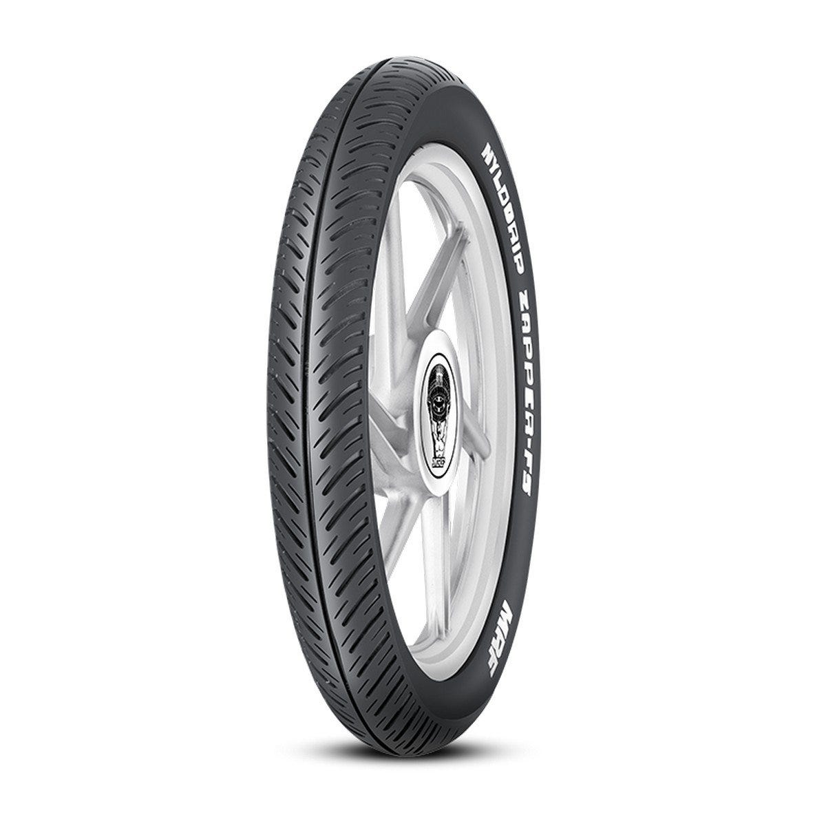MRF 100/80-17 ZAPPER FY2 TUBELESS TYRE | Front – Wheel Story